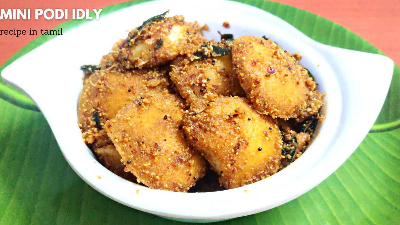 Mini Podi Idly-Recipe in Tamil-Gudiyatham Samayal - YouTube