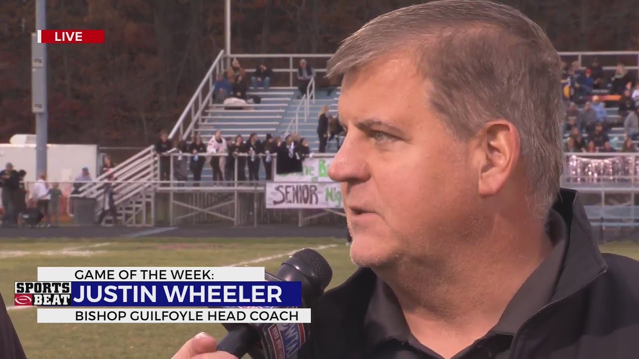 SPORTSBEAT: Game of the week interview with Bishop Guilfoyle's Head Football Coach Justin ...