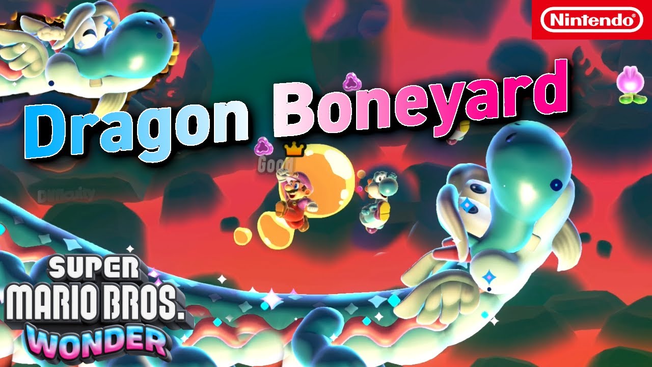 Dragon Boneyard | Deep Magma Bog | Super Mario Bros. Wonder - YouTube