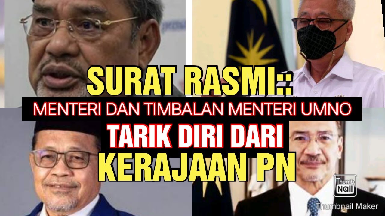 AKHIRNYA! SURAT RASMI:: MENTERI UMNO DAN TIMBALAN MENTERI UMNO TARIK ...