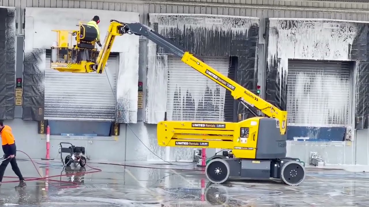 Industrial Building High pressure Cleaning - YouTube