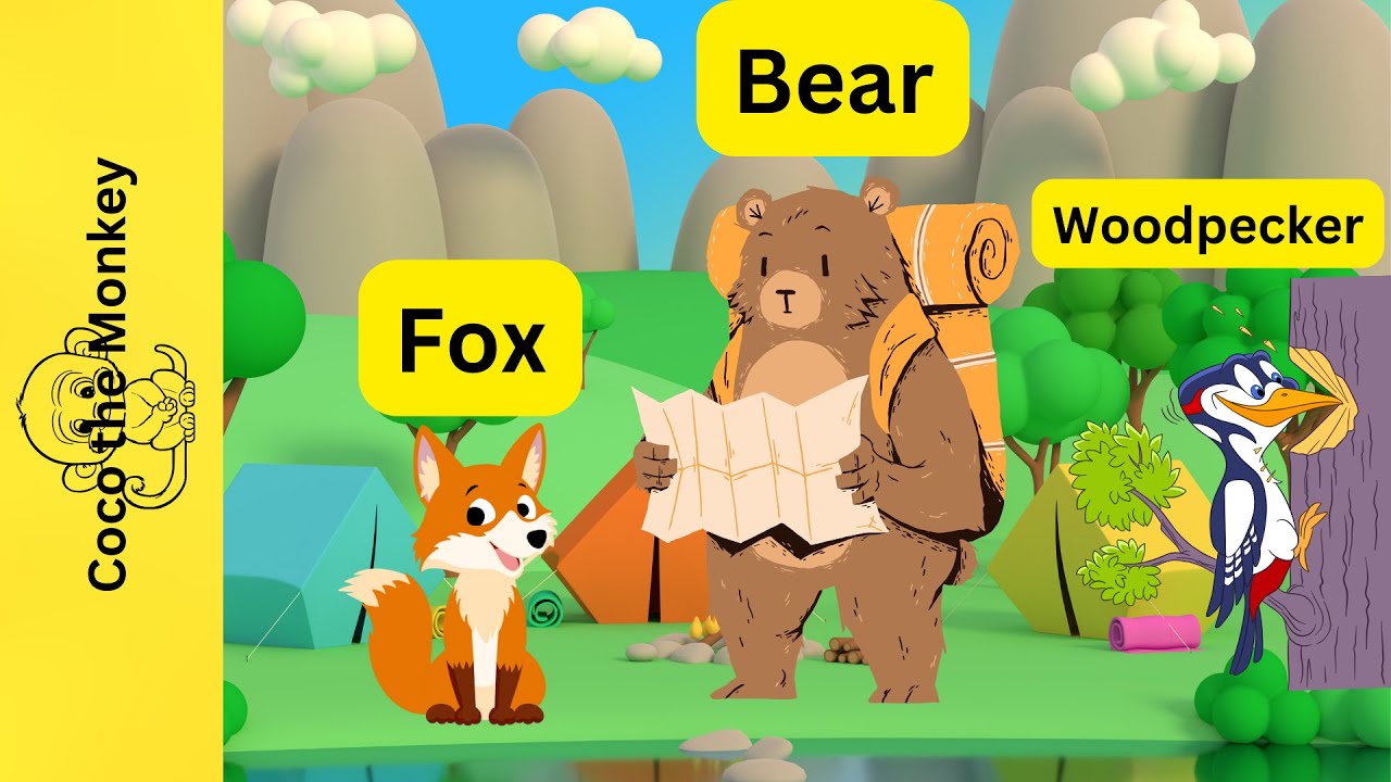 Exploring Forest Animals with Coco the Monkey 🌳🦊🐻🐦 - YouTube