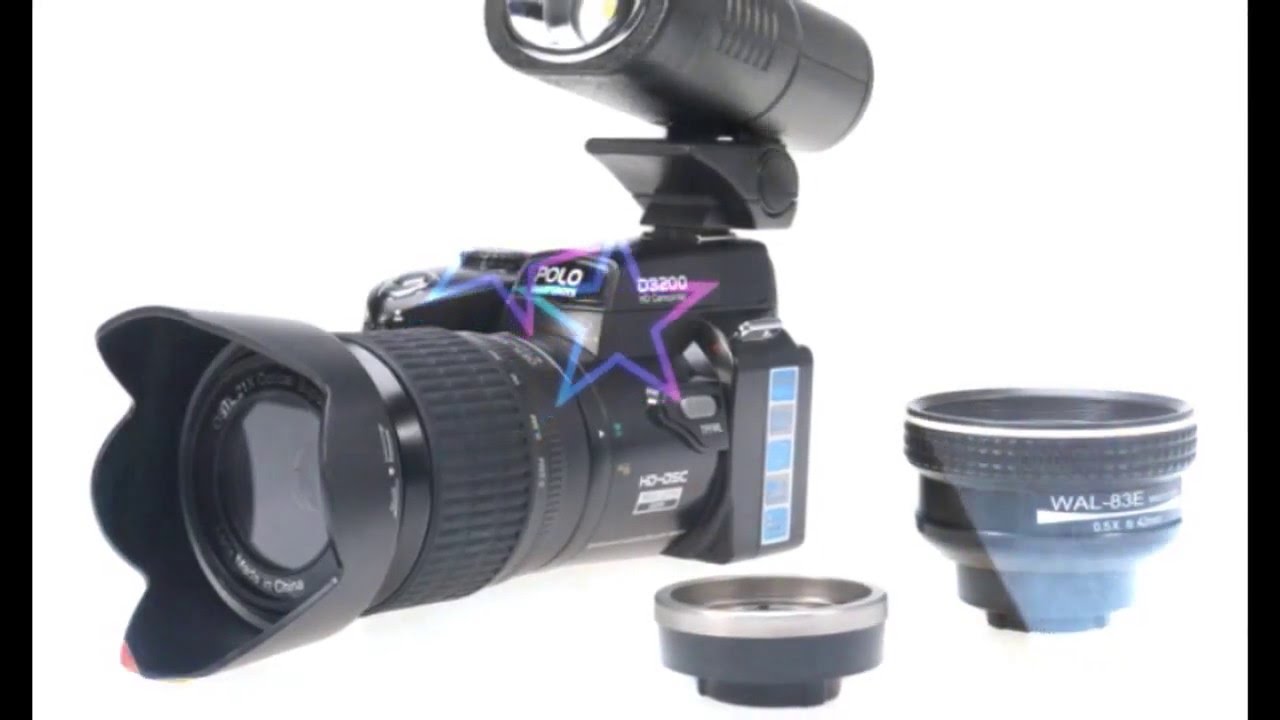 Polo D3200 Digital SLR Camera 21X Optical Zoom - YouTube