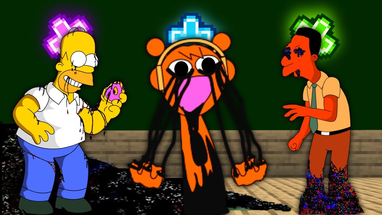 Incredibox Sprunki Pibby Glitched, Simpsons | FNF Character Test ...