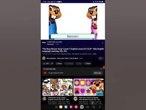 the busy beaver song level 1 English lesson 01 clip kids English ...