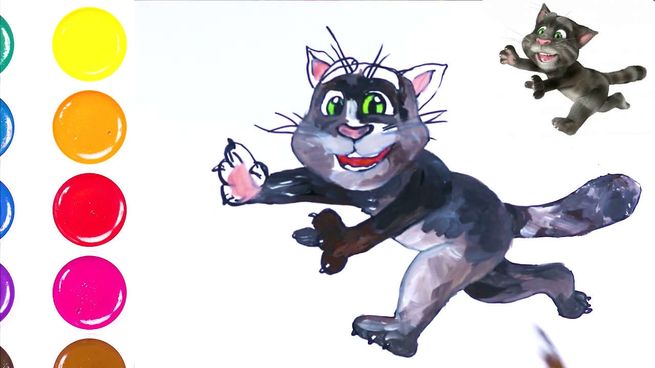 Drawing Talking Tom and Friends. Talking Tom, Drawing And Coloring ...
