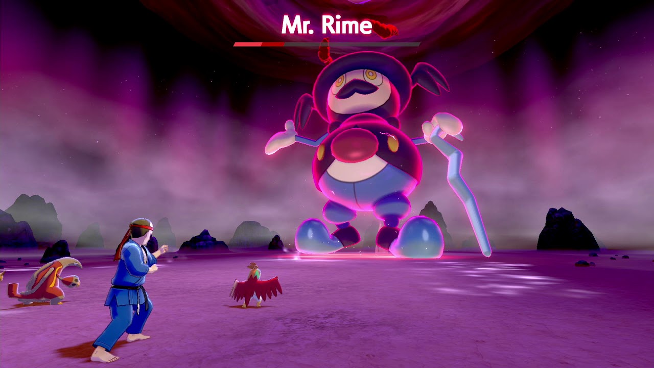 pokemon shield mr rime max raid - YouTube