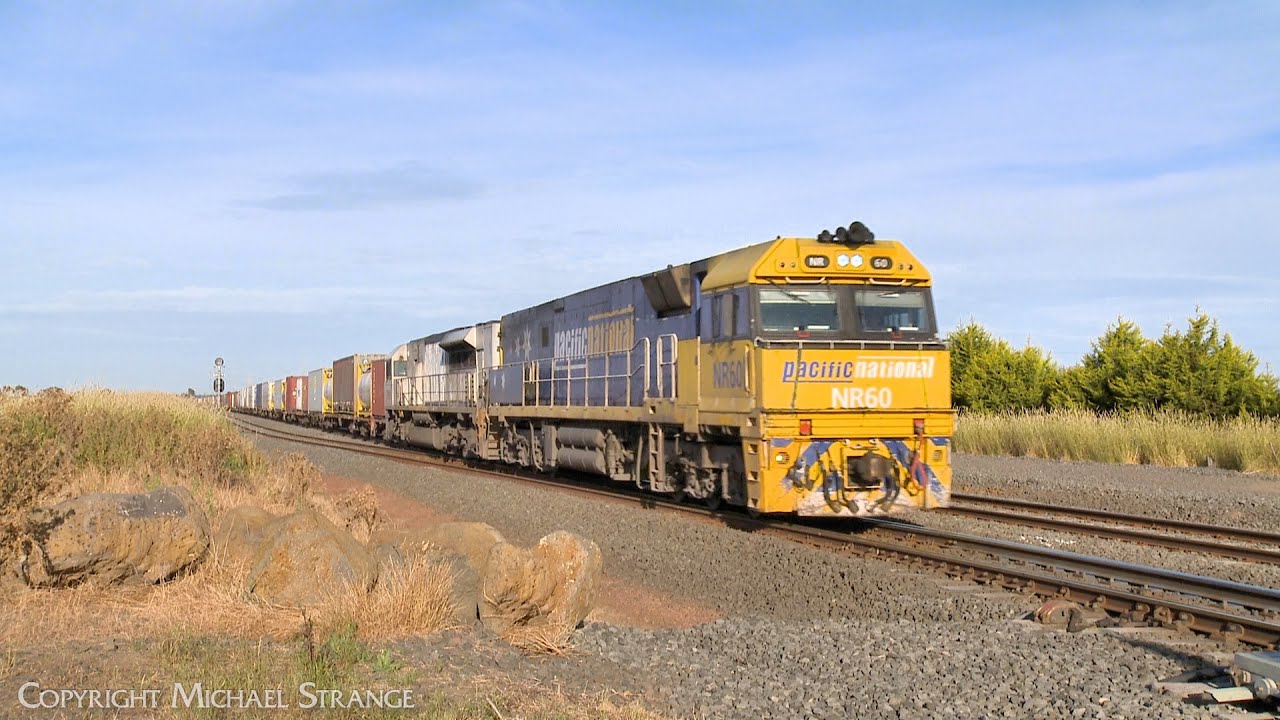 NR60 & LDP009 Lead 3AM5 Pacific National Container Train (21/12/2022 ...