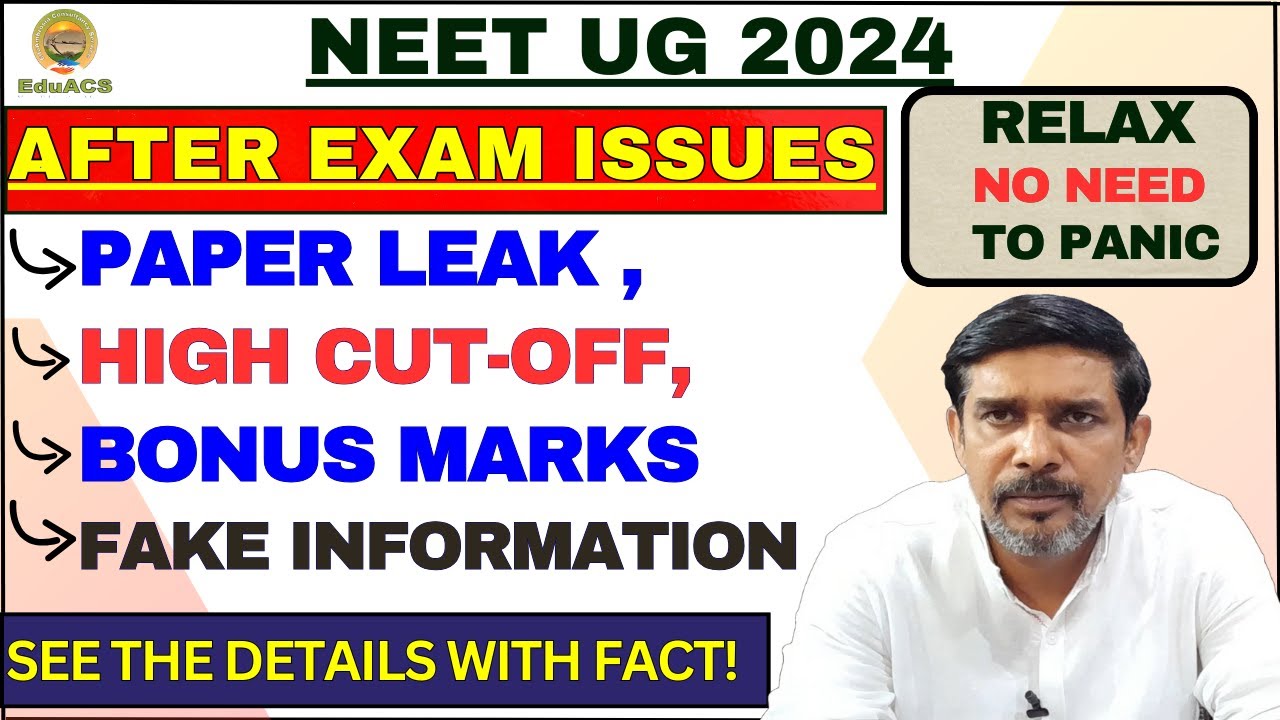 NEET UG 2024..AFTER EXAM ISSUES.SEE THE DETAILS WITH FACT!bonus marks ...
