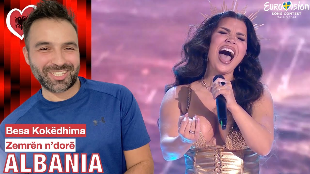 Reaction 🇦🇱: Besa Kokëdhima - Zemrën n’dorë (Eurovision 2024 Albania ...