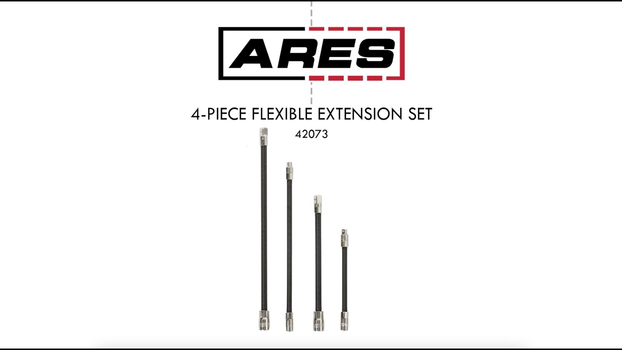 ARES Tool 4pc Flexible Socket Extension Set (42073) Features Overview ...