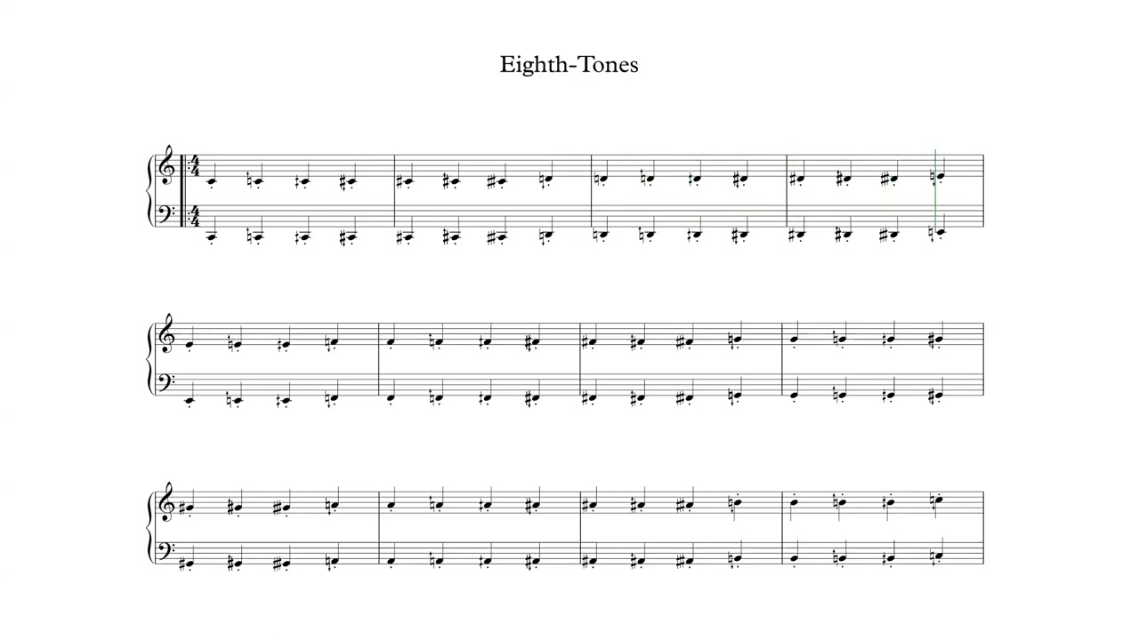 Eighth-Tone Scale - YouTube