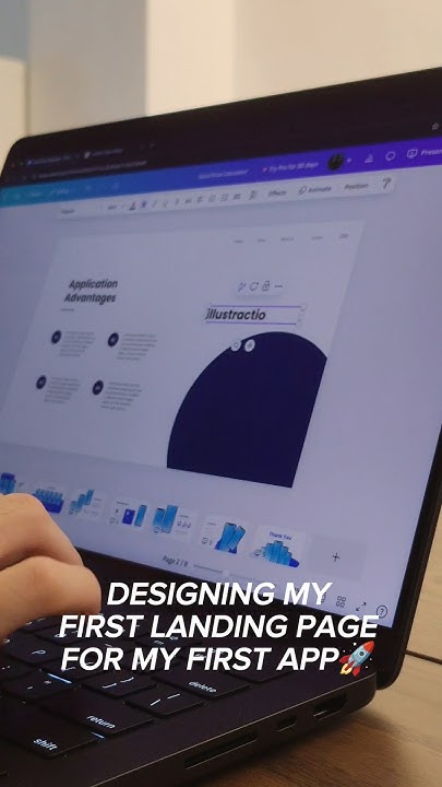 Designing My First Landing Page For My First App (Time-lapse) #uidesign ...