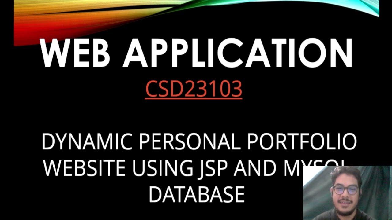 Dynamic Personal Portfolio Website Using JSP and MySQL - YouTube