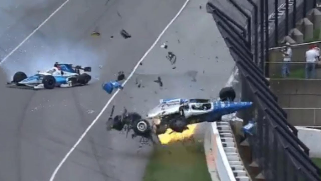 All Indycar Crashes from The Indianapolis 500 (2017) - YouTube