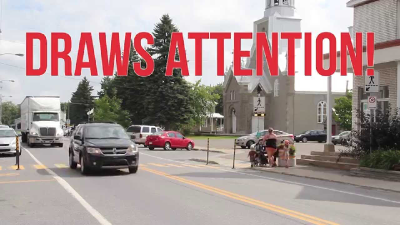 RRFB Rectangular Rapid Flashing Beacon Solar Powered Kali-Flash - YouTube