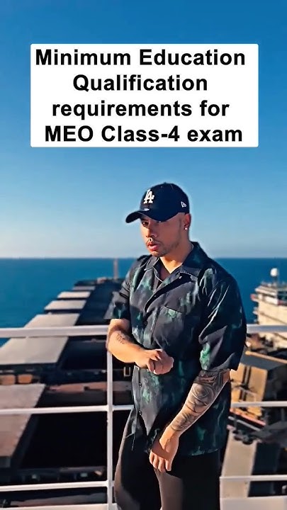 How to become Chief Engineer in Merchant Navy | Education qualification for MEO Class 4 - YouTube