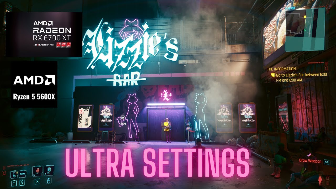 Cyberpunk 2077 on RX6700XT + Ryzen 5 5600X Jig-Jig Street Full HD ULTRA ...