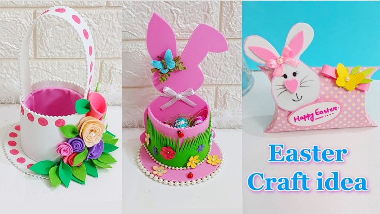 3 beautiful spring/Easter craft idea made with simple materials | DIY ...