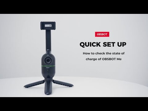 OBSBOT Me Series 丨How to check the state of charge - YouTube