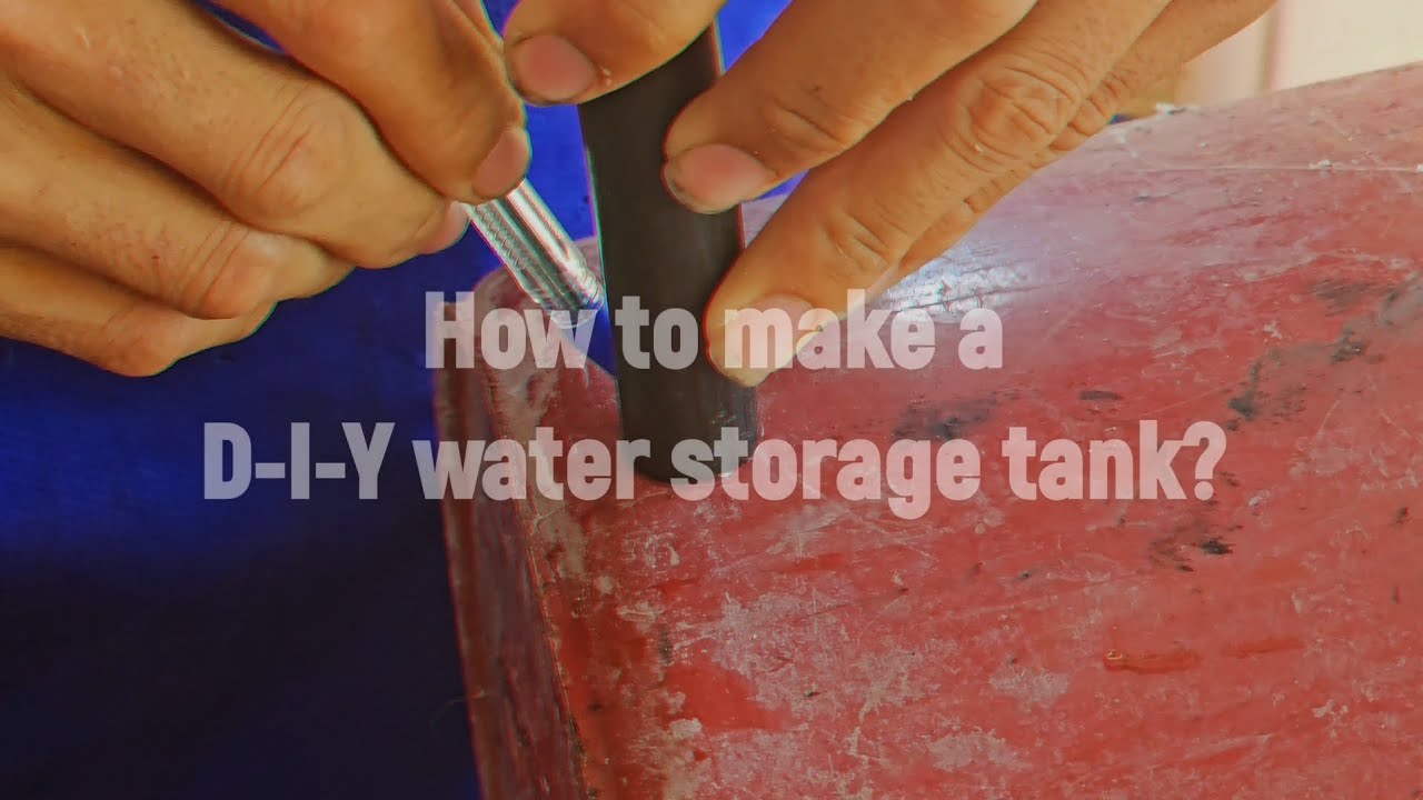 HOW TO MAKE A DIY WATER STORAGE TANK? | Rey Naldz - YouTube