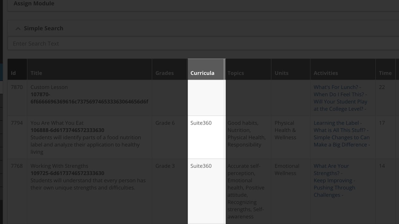 suite360 admin tutorial browse lesson library v 1 0 - YouTube