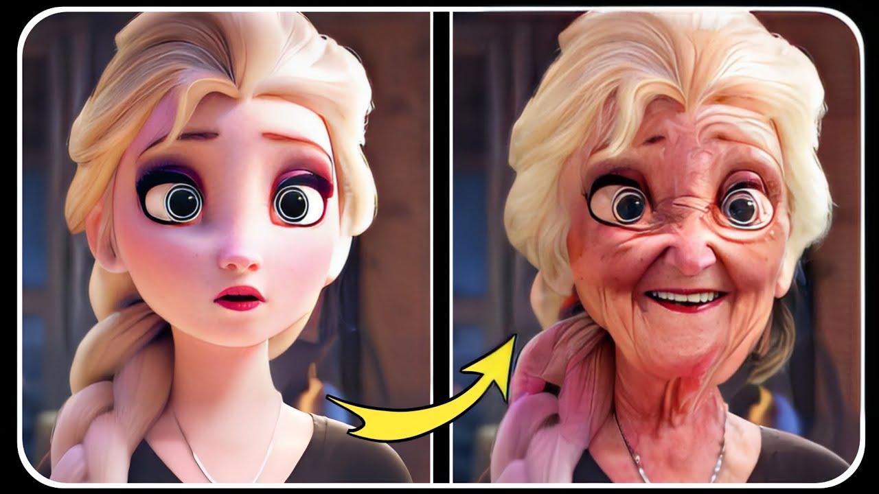 Frozen Elsa Glow Up Into Bad Girl - Disney Princesses Transformation ...