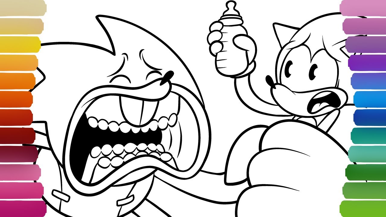 BABY SHIN SONIC TAPES SAD STORY Coloring Pages / How to Color SHIN ...