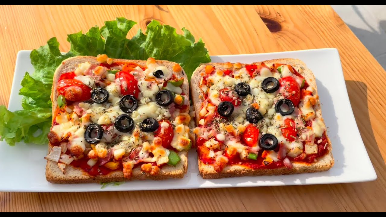 Simple Easy Bread Pizza | Bread Pizza Recipe | Homemade Pizza - YouTube