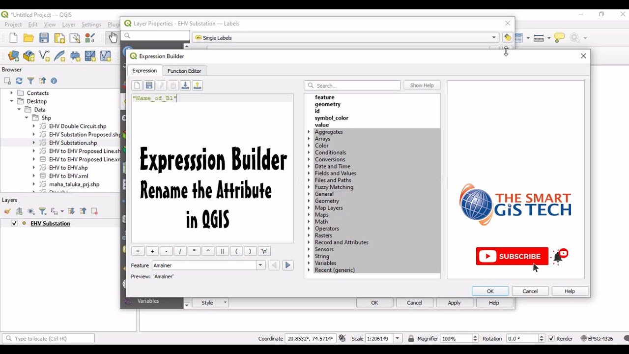 How to change attributes in QGIS with the help of Expression Builder ...