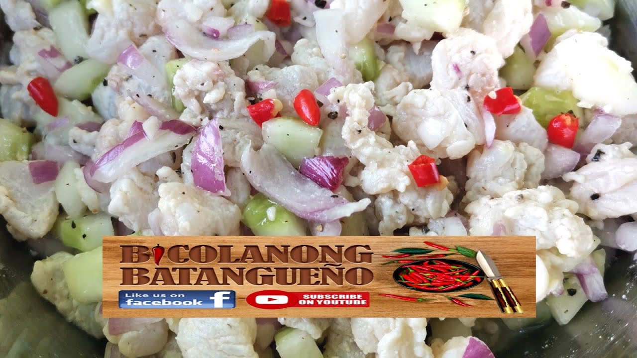 Kinilaw Na Isdang Tanigue! - YouTube