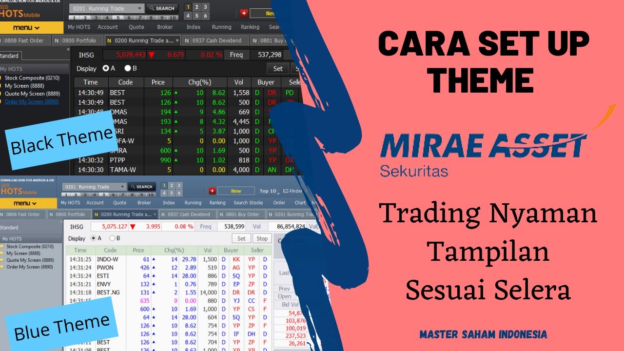Cara Mengatur Tampilan MIRAE ASSET SEKURITAS Versi Desktop - Trading Nyaman Sesuai Selera - YouTube
