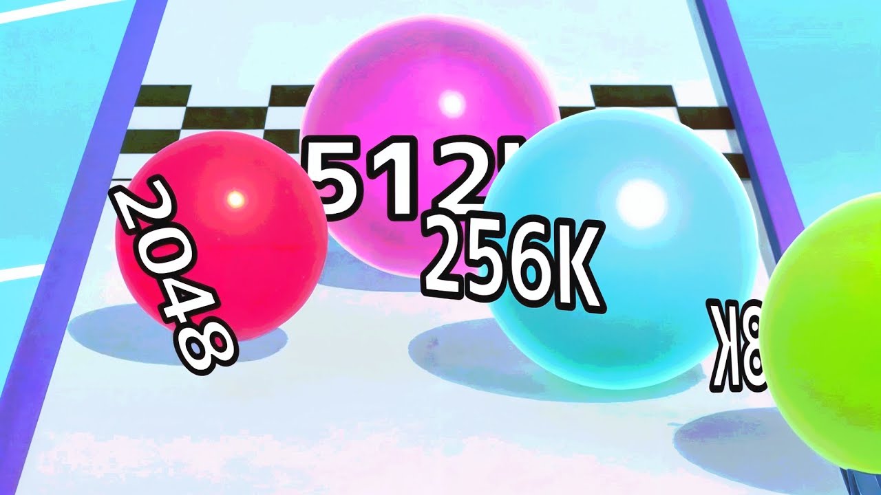 Ball Run Infinity Number Up To (128M, 256M, 512M, 1024M) ! All Levels ...