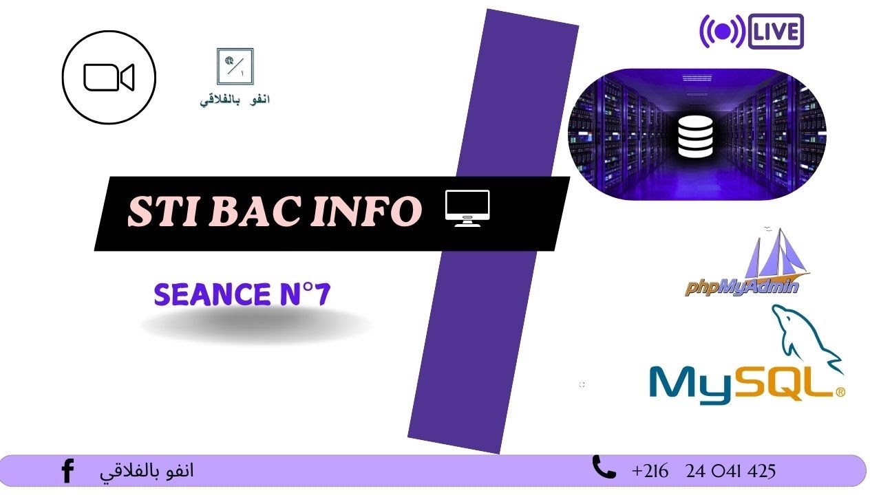Séance N°7 : STI-Bac info : Initialisation avec Base de données - YouTube