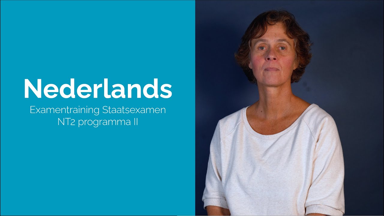 Examentraining Staatsexamen NT2 programma II - YouTube
