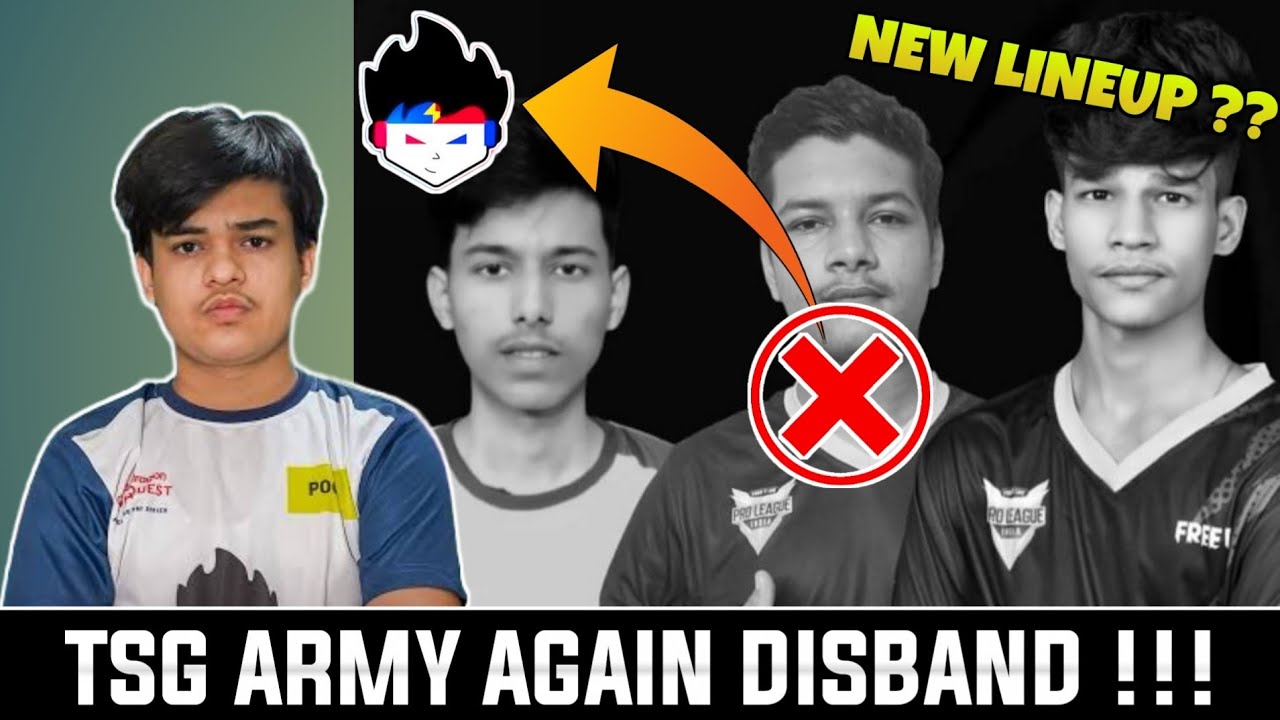 TSG ARMY DISBAND | TSG ARMY NEW LINEUP ? AMITWALIA,BLACK ,PAVAN LEFT ...