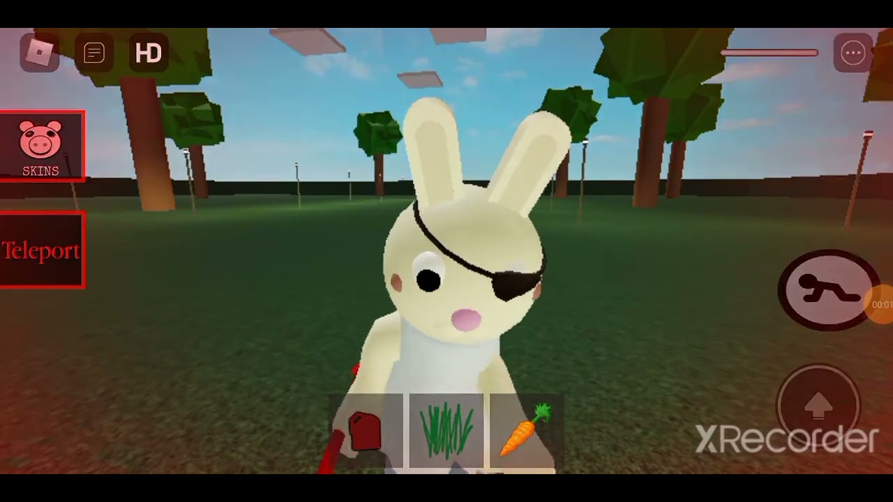 (Regular Video) Bunny Piggy With Trident Weapon Jumpscare Roblox Piggy ...