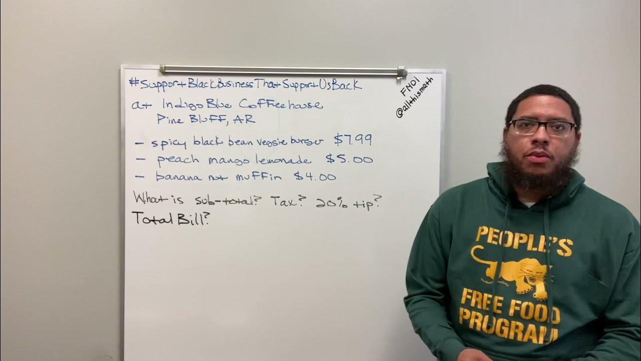 @AllThisMath Calculating Tax, Tip and Total at a Restaurant - YouTube