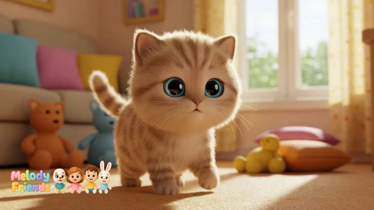 Mi Gatito Juguetón 🐱 Canciones Infantiles | Caricaturas | Melody ...