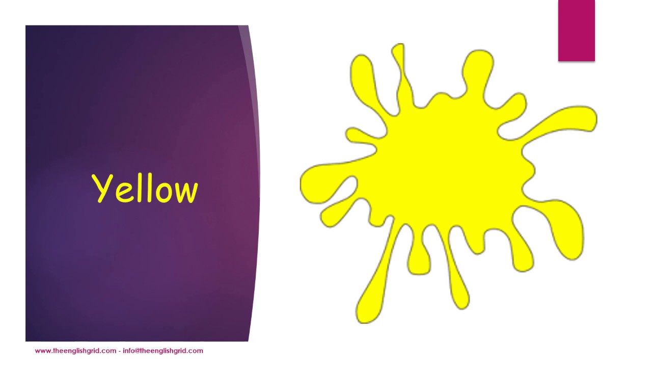 Colours (colors) in English - el vocabulario de los colores en inglés ...