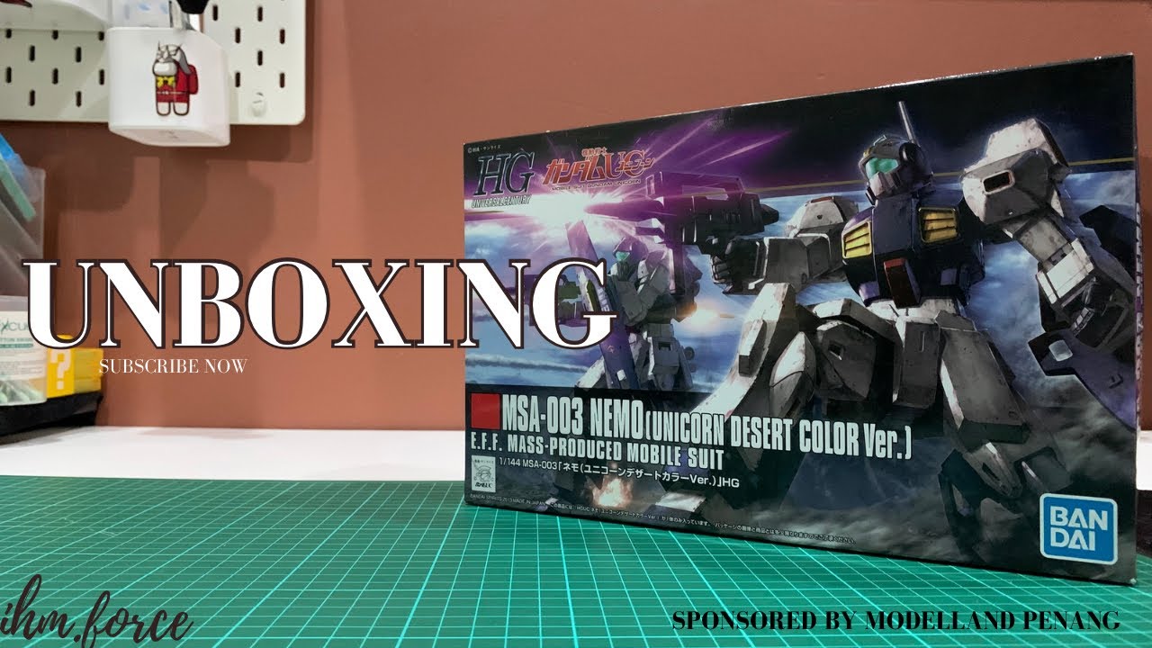 unboxing HG MSA-003 NEMO (Unicorn Color Ver) - YouTube