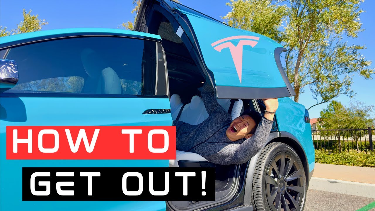 Open the Doors in a Tesla Model X in an Emergency - YouTube