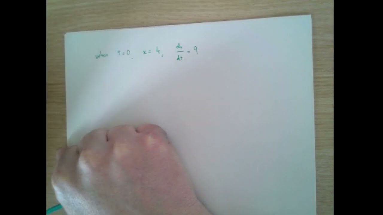 Solving 2nd Order Differential Equations using Complementary Function ...