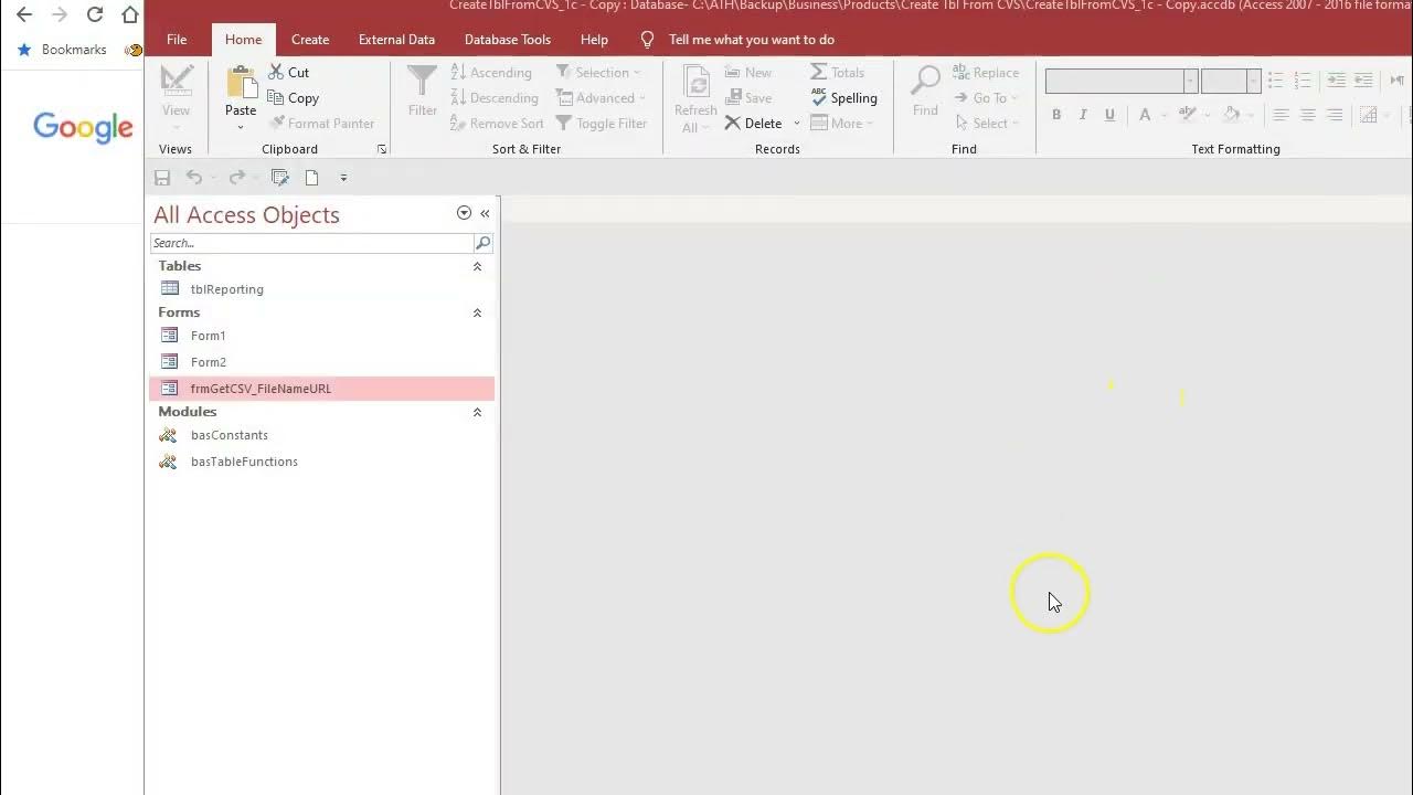 Importing large CSV files into MS Access - Nifty Access - YouTube