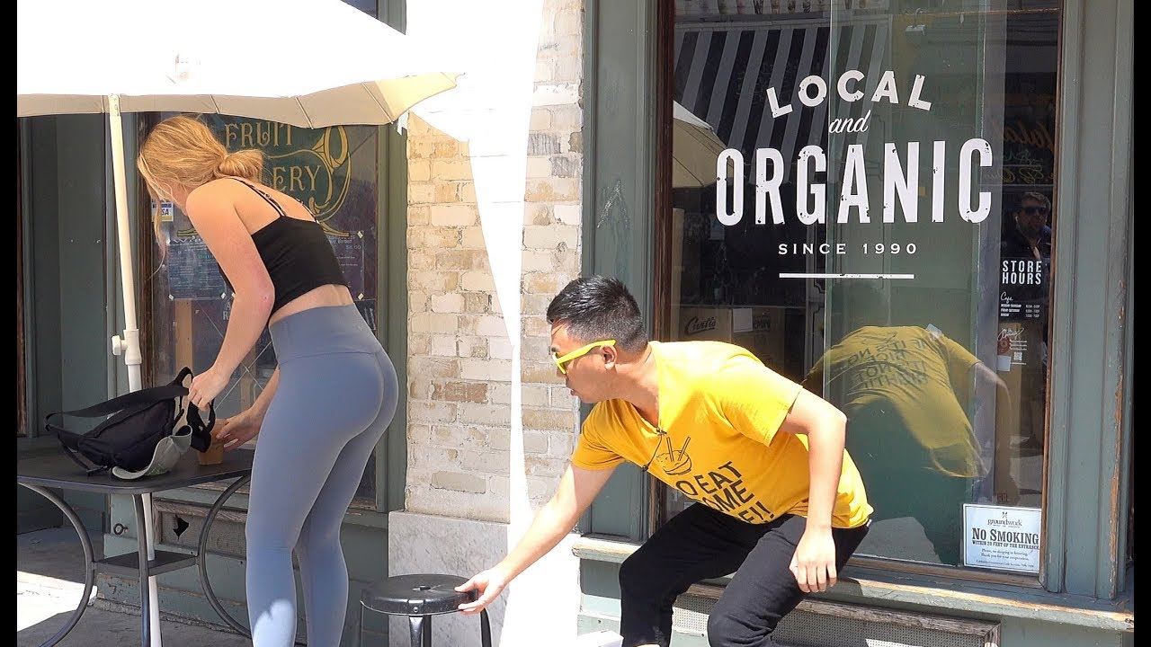Chair Pulling Prank in Venice Beach 3!!! - YouTube