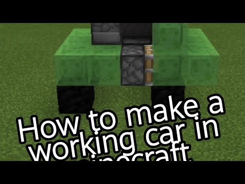 How to make a working car in minecraft - YouTube