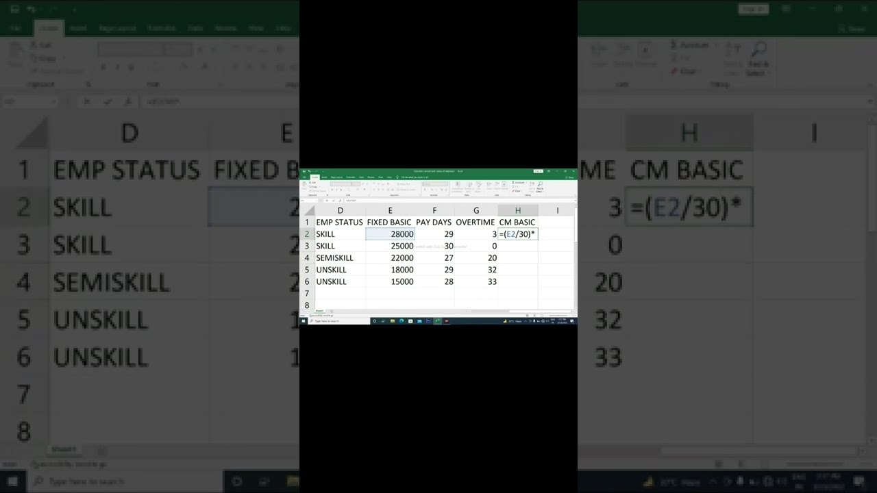 How To Calculate Current Month Salary Quickly In Excel YouTube How To Calculate Current Month Salary Quickly In Excel YouTube