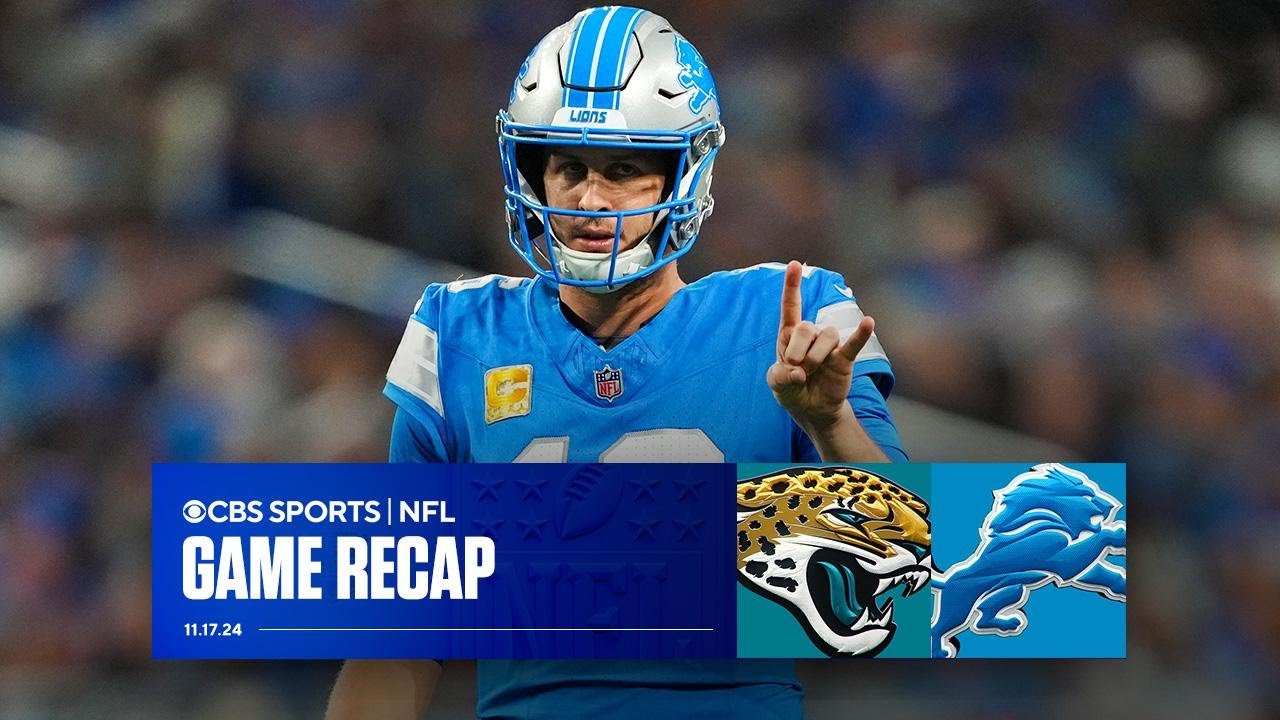 Lions DOMINATE Jaguars for best 10-game start since 1934 | Game Recap ...
