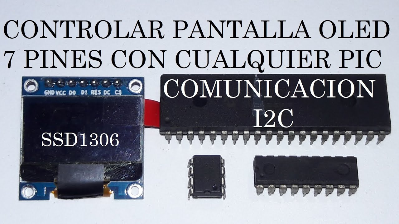 Controlar Pantalla Oled Ssd1306 7 Pines I2c Con Cualquier Microcontrolador Contador Updown