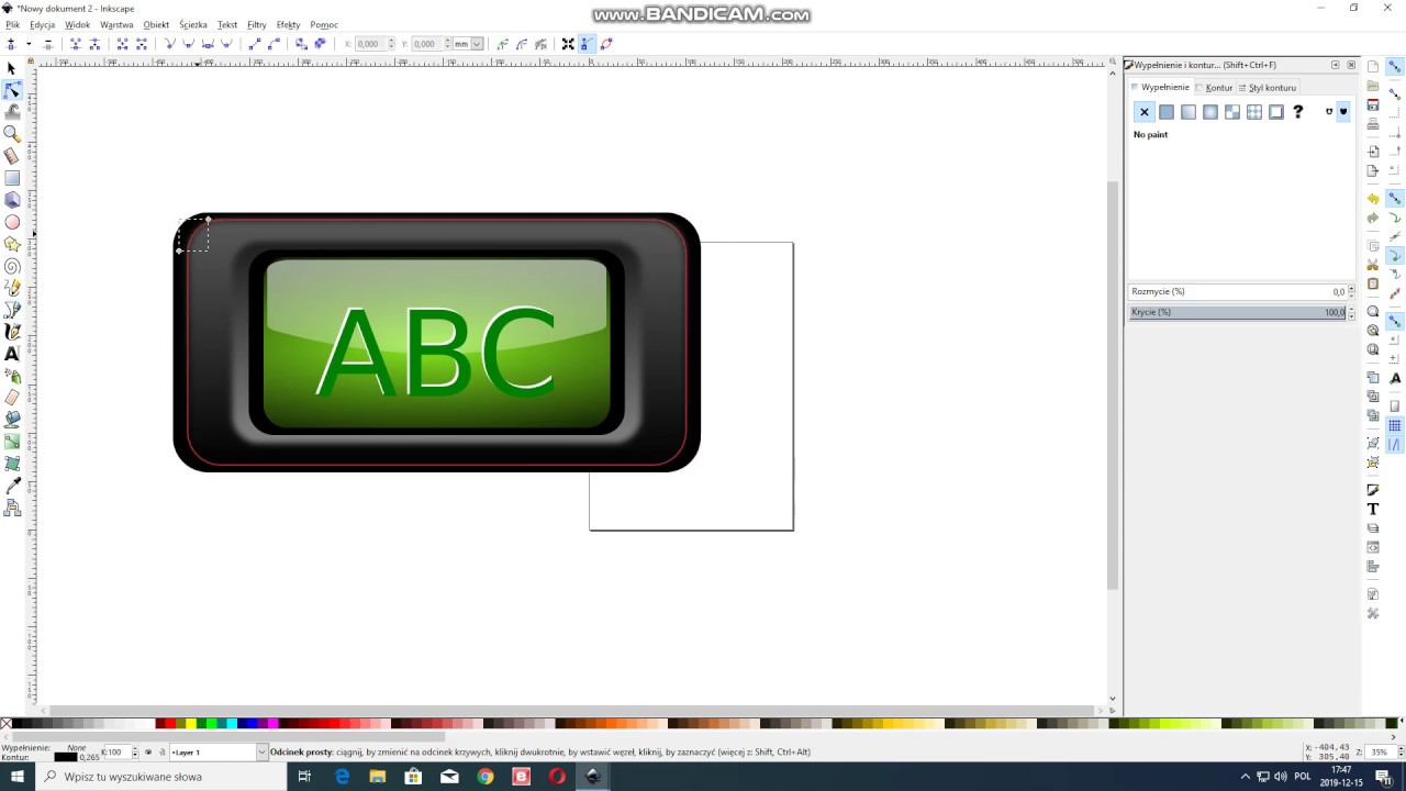 INKSCAPE - jak wykonać PRZYCISK? - YouTube